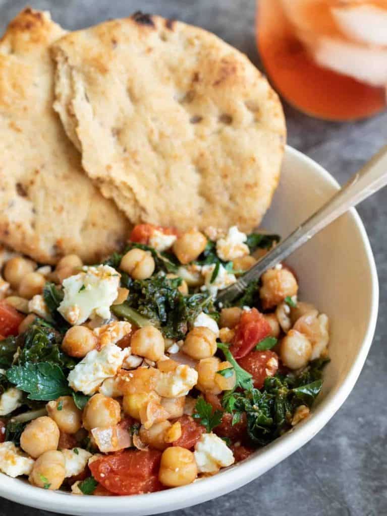 Mediterranean Chickpea Skillet - Parsley & Parm