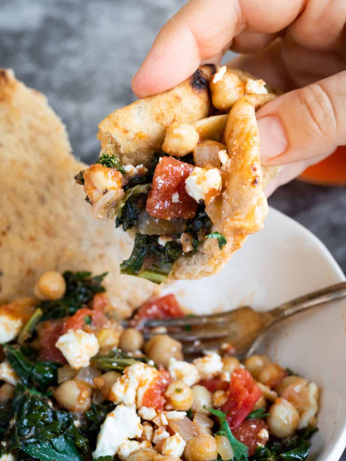 Mediterranean Chickpea Skillet - Parsley & Parm
