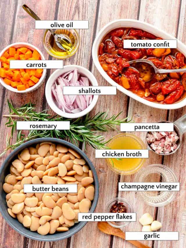 Italian Butter Beans with Cherry Tomato Confit - Parsley & Parm