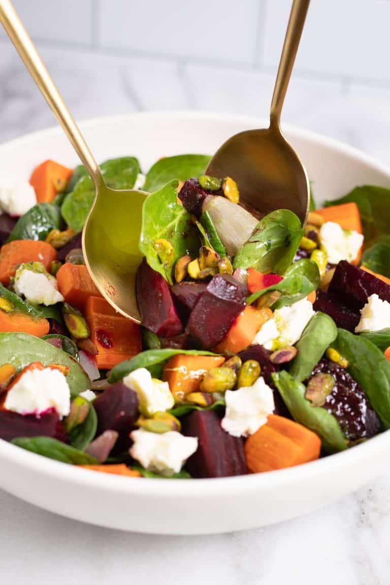 Roasted Beet and Carrot Salad - Parsley & Parm