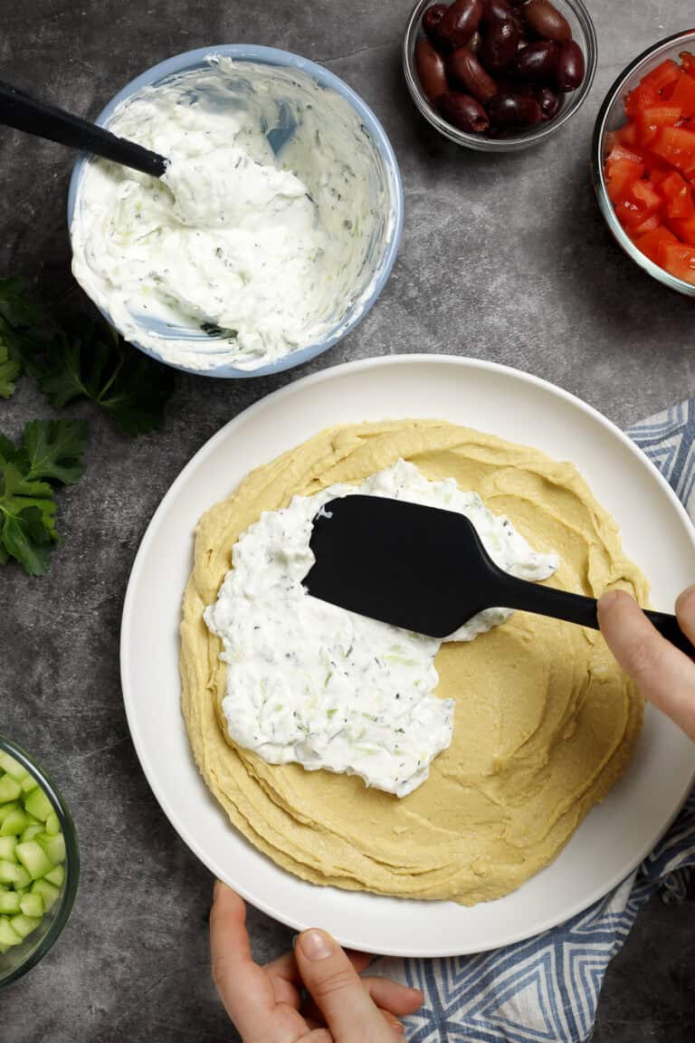 Greek 7-Layer Dip - Parsley & Parm