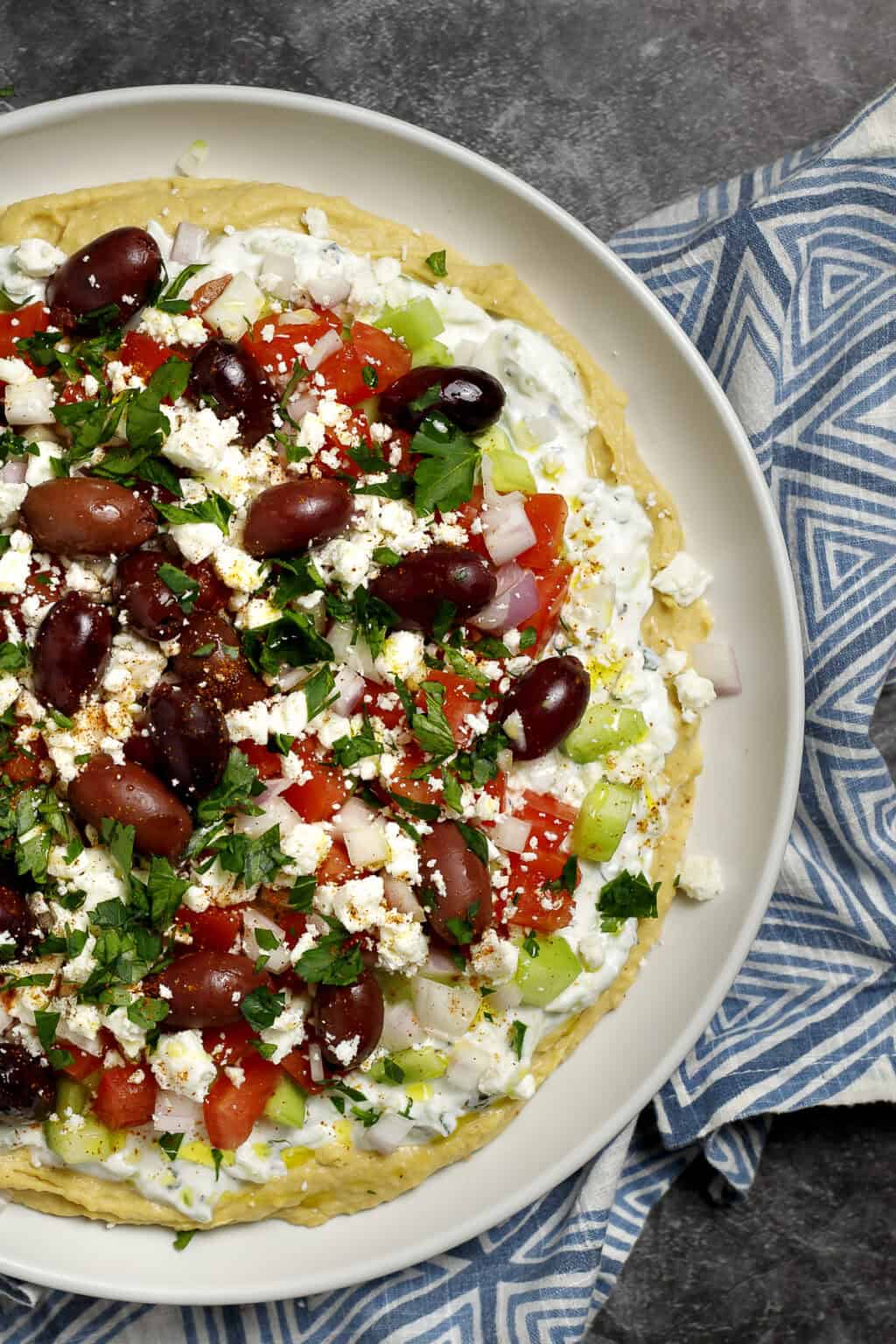 Greek 7-Layer Dip - Parsley & Parm