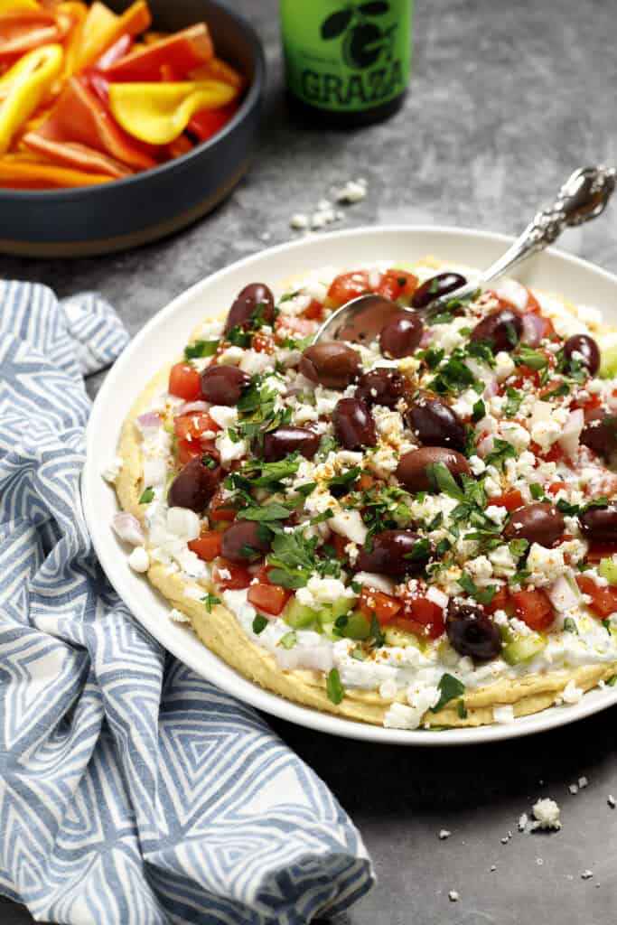 Greek 7-Layer Dip - Parsley & Parm