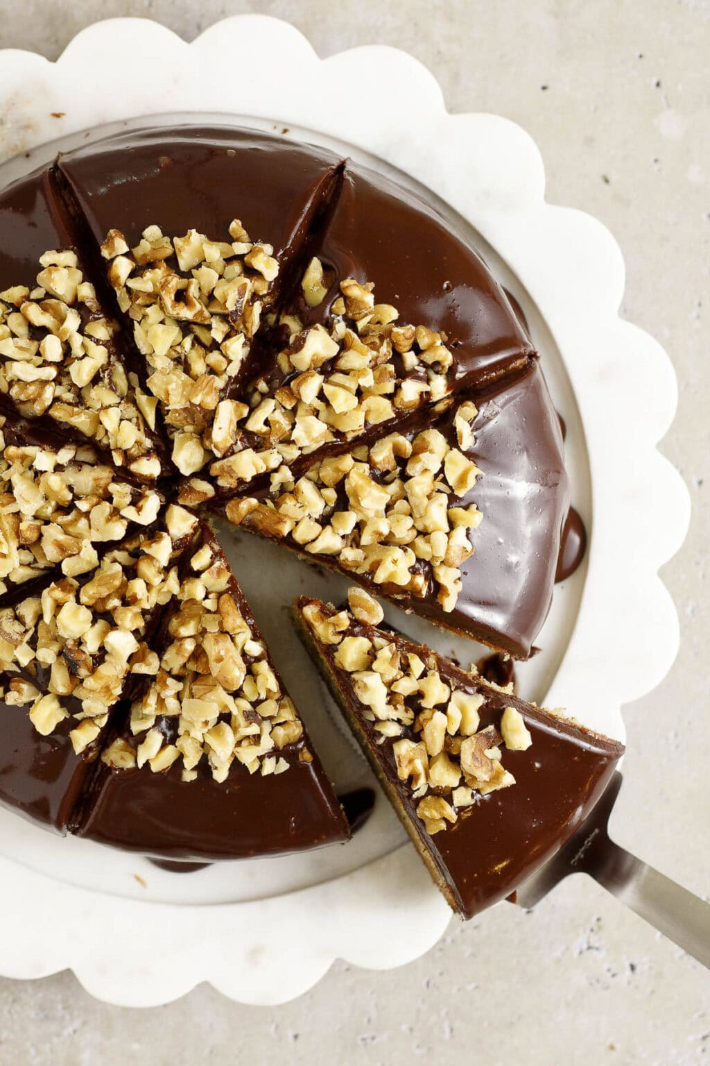 Banana Olive Oil Cake With Mexican Chocolate Ganache - Parsley & Parm