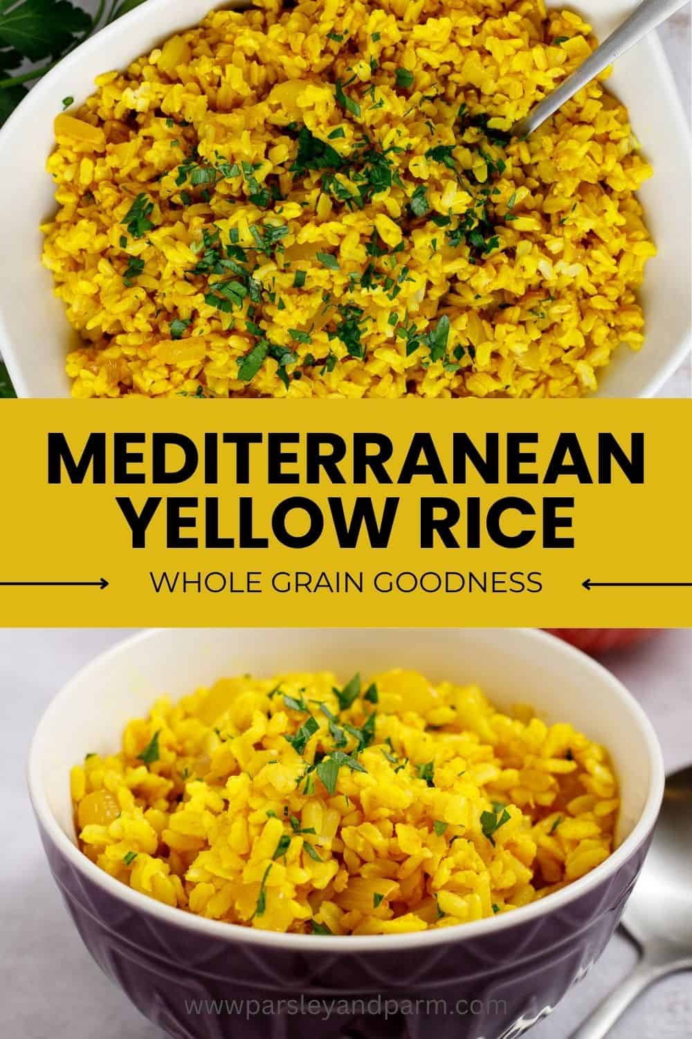 Yellow Mediterranean Rice With Brown Basmati (Shawarma Rice)