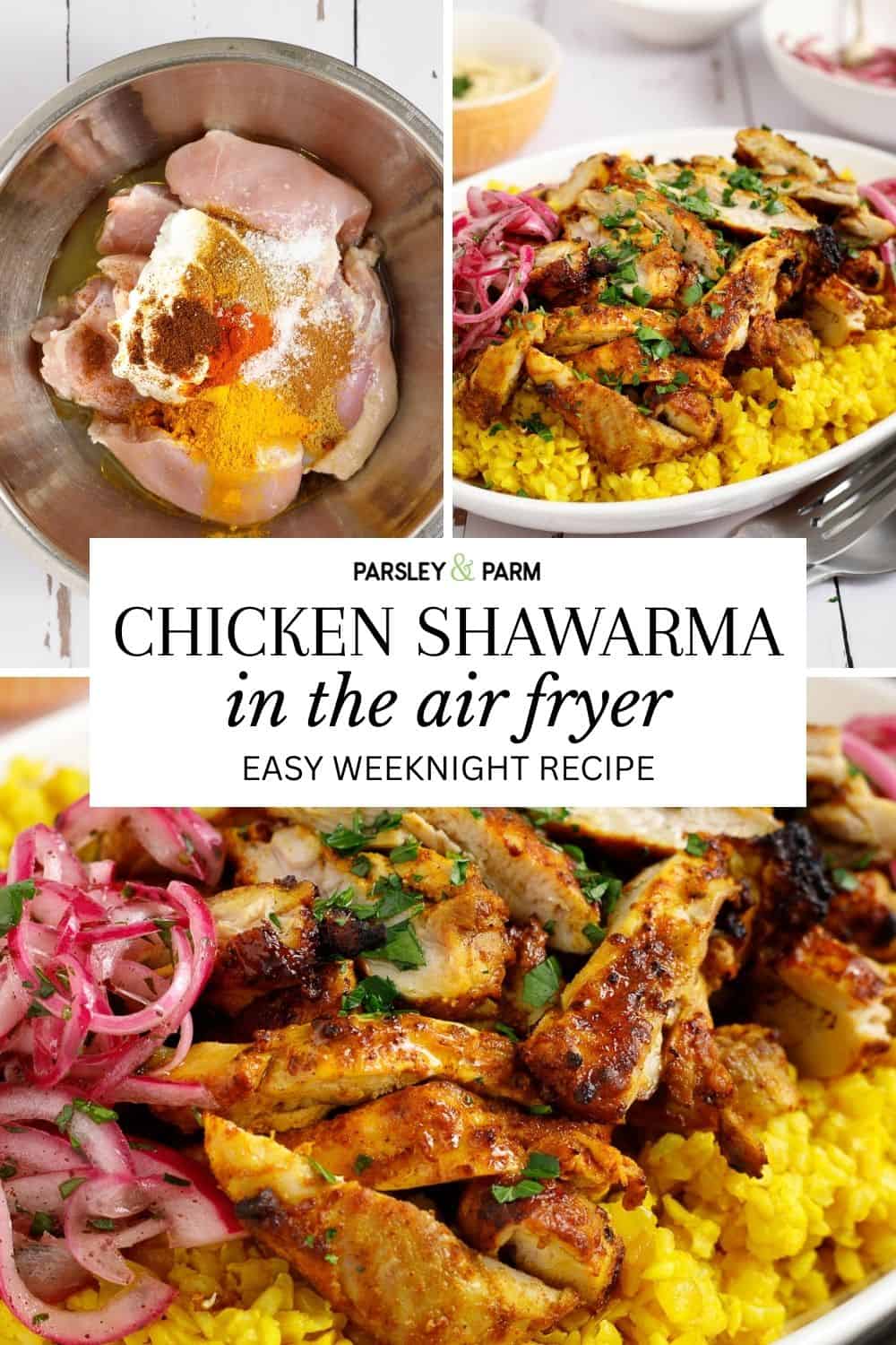 Air Fryer Chicken Shawarma