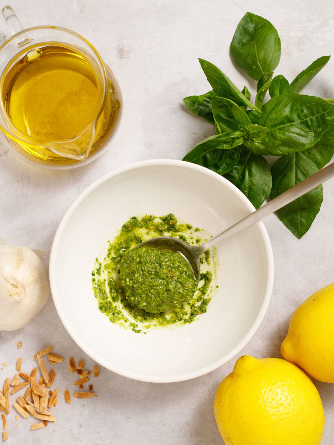 Almond Pesto with Lemon – Easy Mediterranean Pasta Sauce
